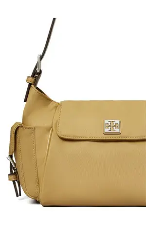 Tory Burch Virginia Pocket Nylon Shoulder Bag - Wheat