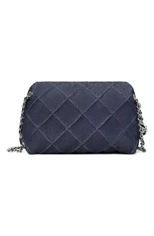 Tory Burch Fleming Denim Soft Crossbody Bag