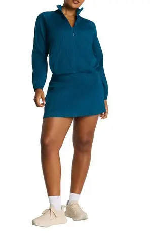 Spanx Shape Boost Up Glow Weave Skort - Deep Cove