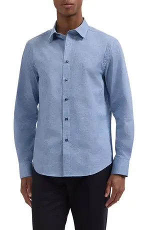 Men's Bugatchi Classic Blue Shirts