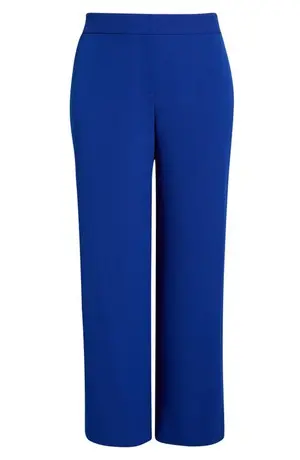 TAHARI ASL Straight Leg Stretch Trousers - Cobalt