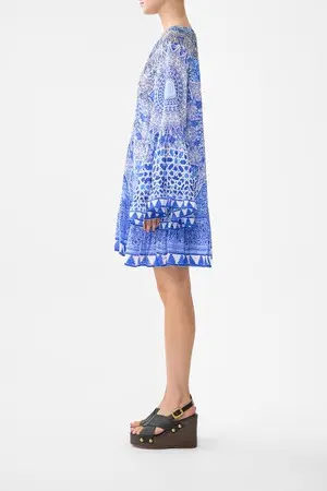 Camilla A-line Frill Dress With Crystal Embellishment