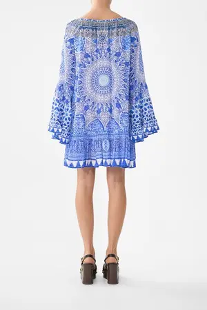 Camilla A-line Frill Dress With Crystal Embellishment