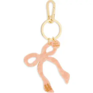 SOLAR ECLIPSE Hand-Painted Bow Bag Charm Pink