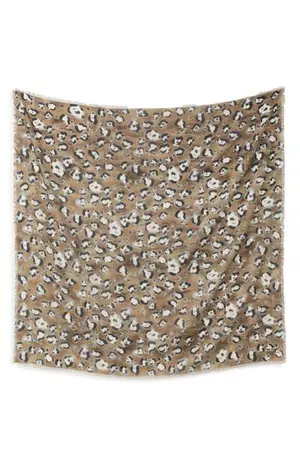 Lafayette 148 New York Leopard Print Cashmere & Silk Square Scarf