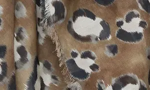 Lafayette 148 New York Leopard Print Cashmere & Silk Square Scarf
