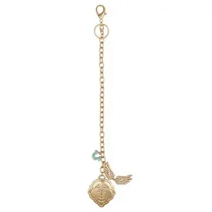 True Religion Buddha Wing Charm Keychain