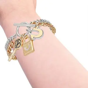 True Religion Two-tone Charm Bracelet