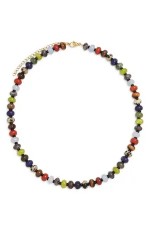 PETIT MOMENTS Palma Beaded Necklace Natural Multi