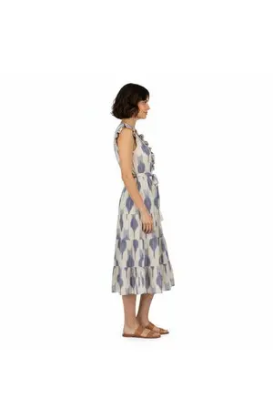 MER ST. BARTH Giselle Maxi Dress La Creme Ikat