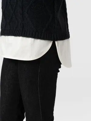 SAINT + SOFIA Arden Mock Shirt Sweater