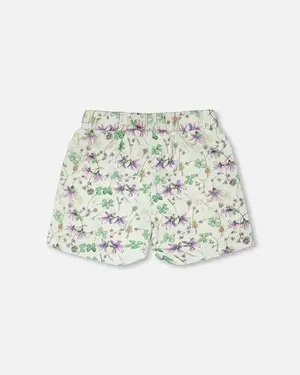 DEUX PAR DEUX Relaxed Cut Floral Jersey Shorts