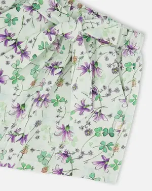 DEUX PAR DEUX Relaxed Cut Floral Jersey Shorts