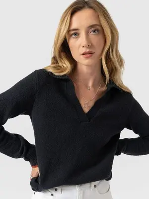 SAINT + SOFIA Delphi Polo Knit