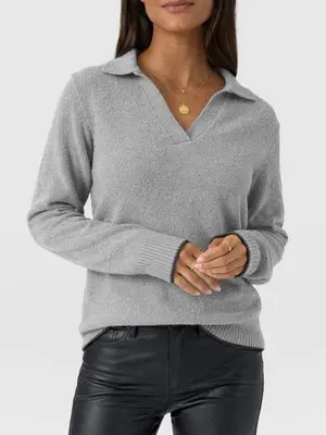 SAINT + SOFIA Delphi Polo Knit