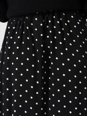 SAINT + SOFIA Sutton Skirt - Black Polka Dot