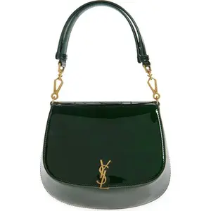 Saint Laurent Celia Patent Leather Handbag - 3856 Fir Leaf