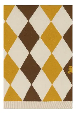 Burberry Argyle Wool Sweater Vest - Pear Yellow