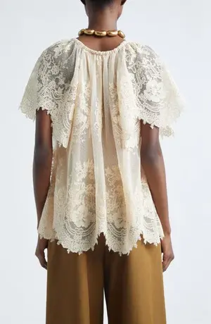 Zimmermann Luna Lace Flutter Top