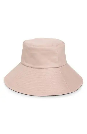 Nordstrom Reversible Cotton Bucket Hat - Rose- Navy