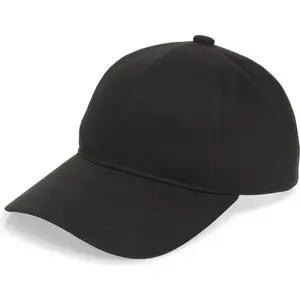 Nordstrom Brushed Cotton Baseball Cap Black