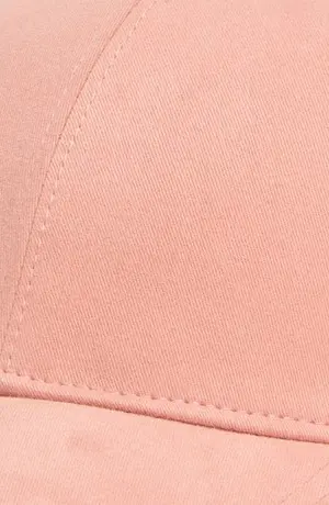 Nordstrom Brushed Cotton Baseball Cap - Salmon