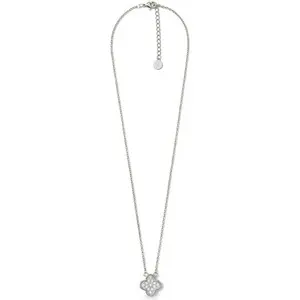 MACRAE & CO. Single Clover Reversible Pendant Necklace Silver