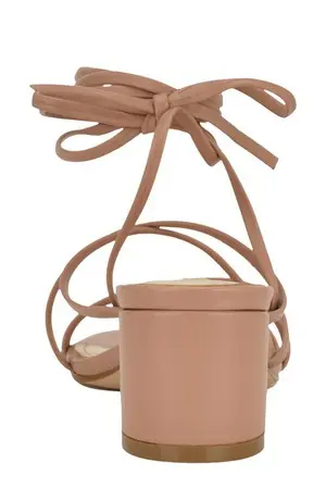 Nine West Aloud Ankle Wrap Sandal - Light Natural