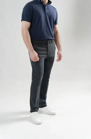 BRISK Ultraflex Slim Fit Chino - Dark Grey