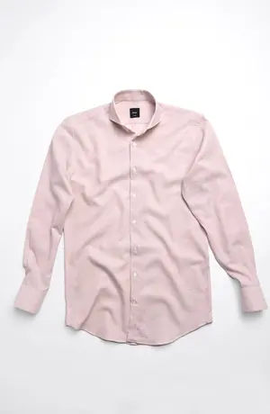 BRISK Modern Cotton Linen Shirt Light Pink