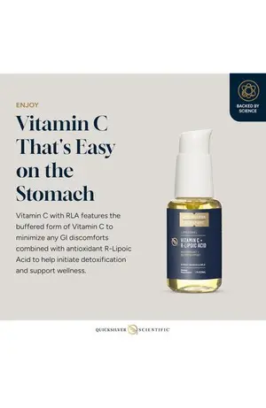 QUICKSILVER SCIENTIFIC Liposomal Vitamin C And R Lipoic Acid Liquid Supplement