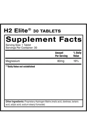 QUICKSILVER SCIENTIFIC H2 Elite Molecular Hydrogen Magnesium Malate Tablets