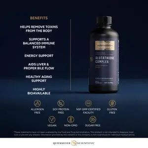 QUICKSILVER SCIENTIFIC Glutathione Complex Milk Thistle And Vitamin B Complex Liquid Supplement - None