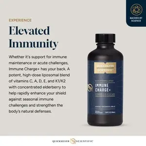 QUICKSILVER SCIENTIFIC Immune Charge Supplement With Elderberry And Vitamins A C D3