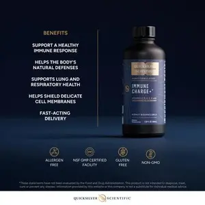 QUICKSILVER SCIENTIFIC Immune Charge Supplement With Elderberry And Vitamins A C D3