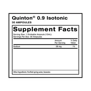 QUICKSILVER SCIENTIFIC Isotonic Solution Sea Water Mineral Electrolyte Liquid Supplement