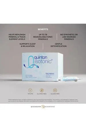 QUICKSILVER SCIENTIFIC Isotonic Solution Sea Water Mineral Electrolyte Liquid Supplement