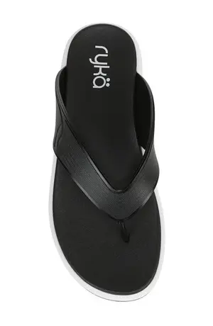 RYKA Viv Platform Thong Sandal - Black
