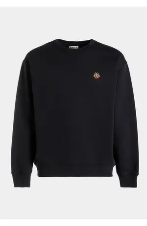 Bally Crewneck Sweatshirt With A Crest Logo - Blue