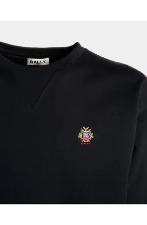 Bally Crewneck Sweatshirt With Crest Logo
