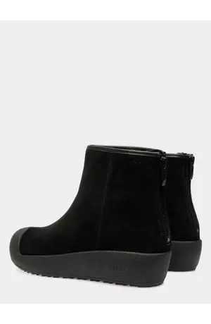 Bally Curling Bootie In Suede