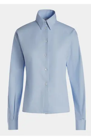 Bally Cotton Long Sleeve Shirt - Blue
