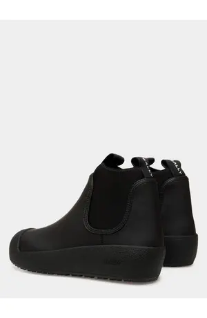 Bally Curling Bootie In Rubberized Leather