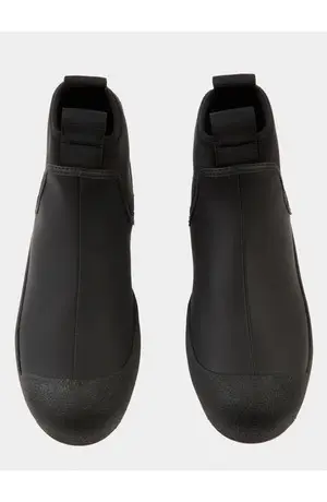 Bally Curling Bootie In Rubberized Leather