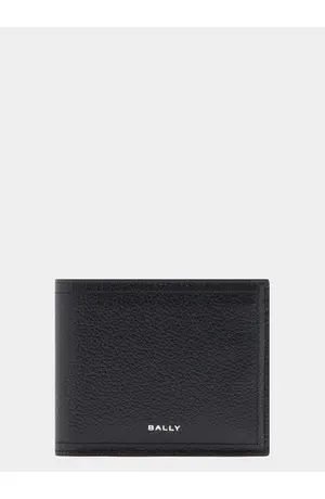 Bally Capitol Wallet In Leather - Black+palladio