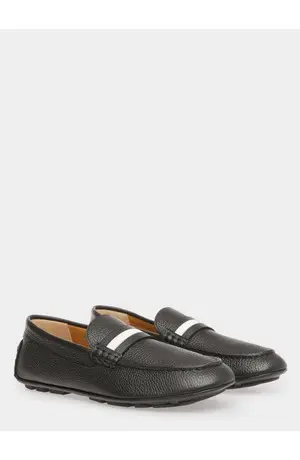 Bally Kerbs Drivers In Leather - Black