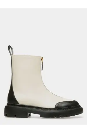 Bally Giuli Leather Booties - White