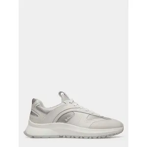 Bally Outline Sneaker In Leather And Nylon - White