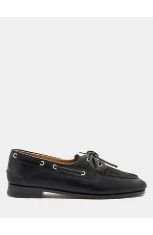 Bally Plume Moccasin In Leather - Black/black