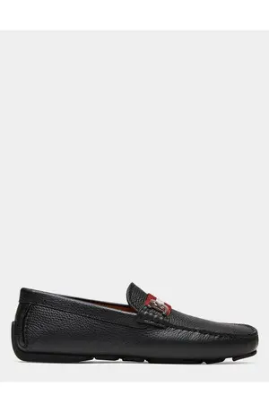 Bally Driver In Leather - Black